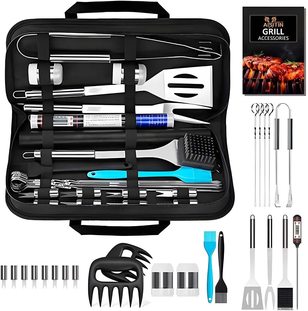 KITUL BBQ Tools Set Set de 25 Utensilios y Cubiertos Profesional para ...