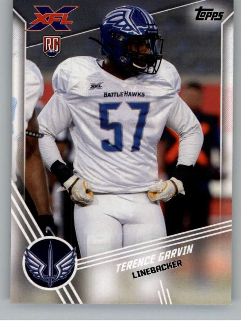 Amazon.com: 2020 Topps XFL #78 Terence Garvin RC Rookie St. Louis ...