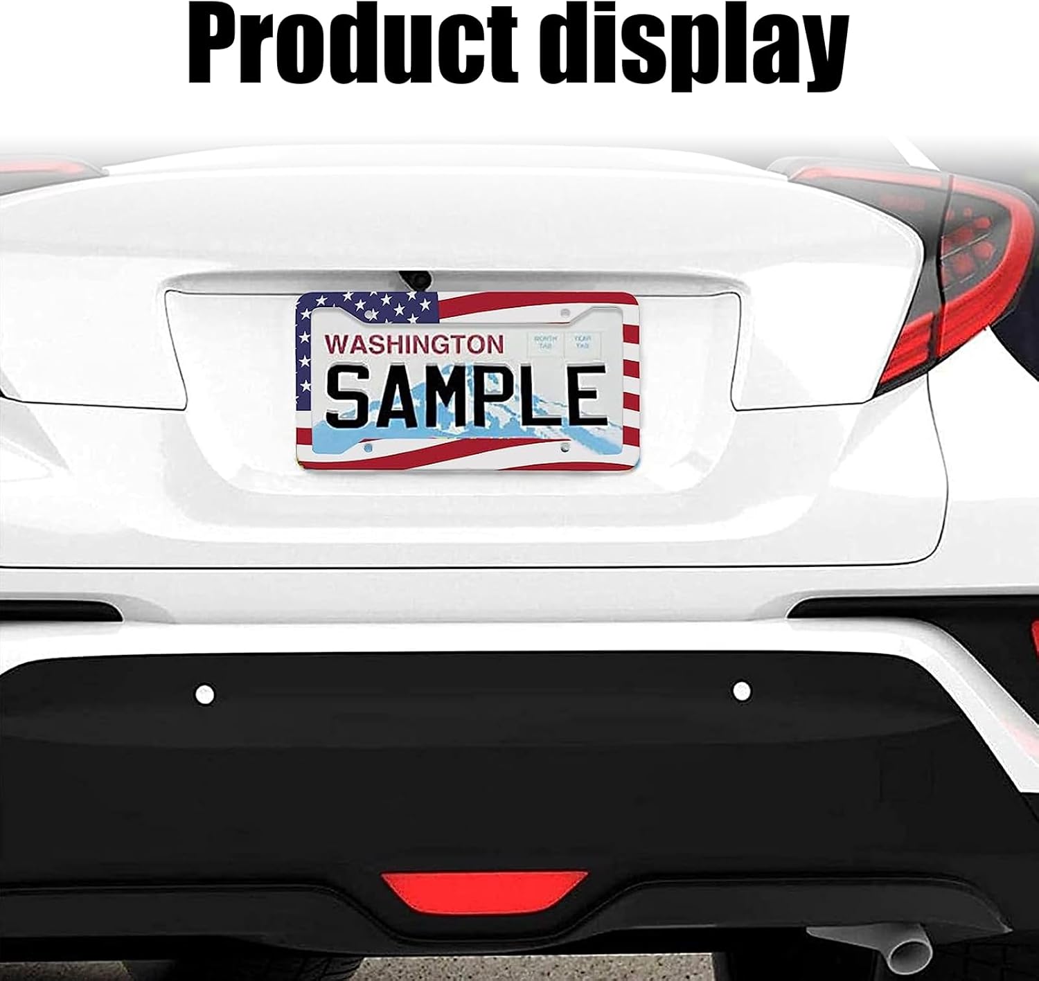 gunhunt 1 PC American Flag License Plate Frame, 4 Holes Patriotic ...
