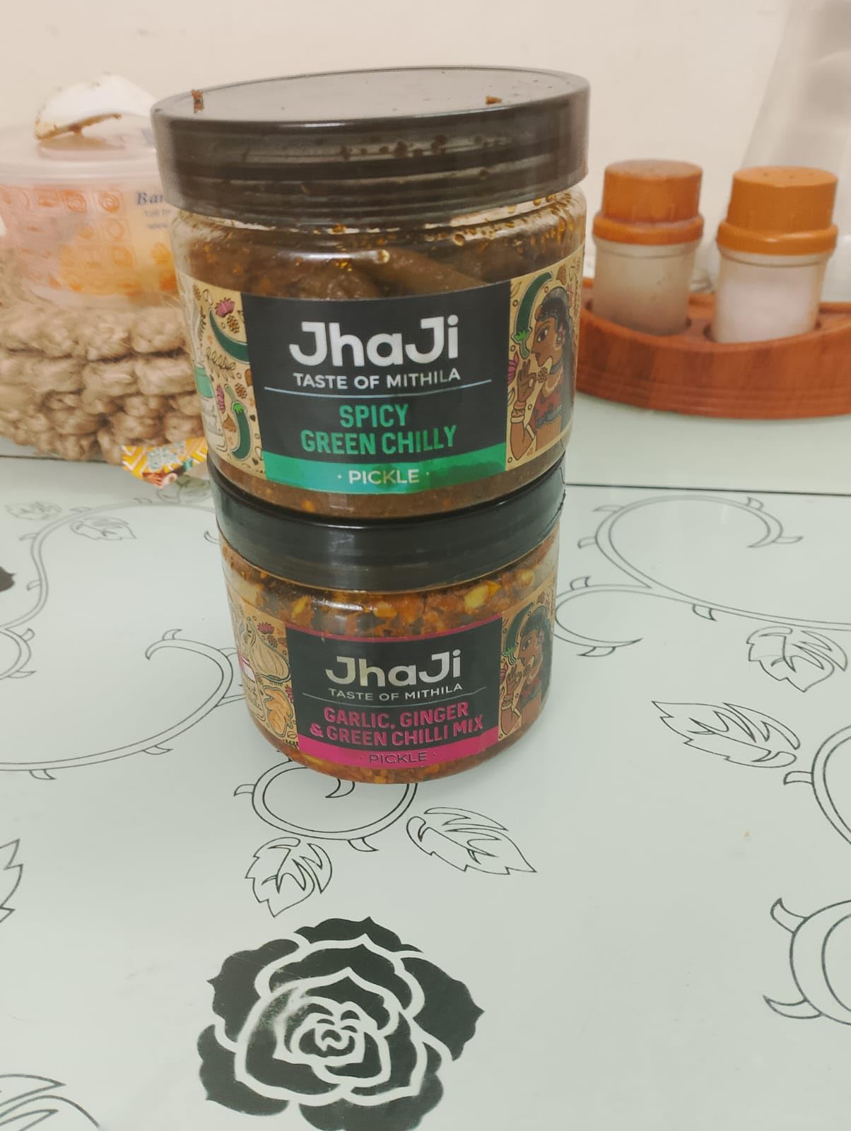 Jhaji Store's Spicy Green Chilli Pickle | Hari Mirch Ka Teekha Achar ...