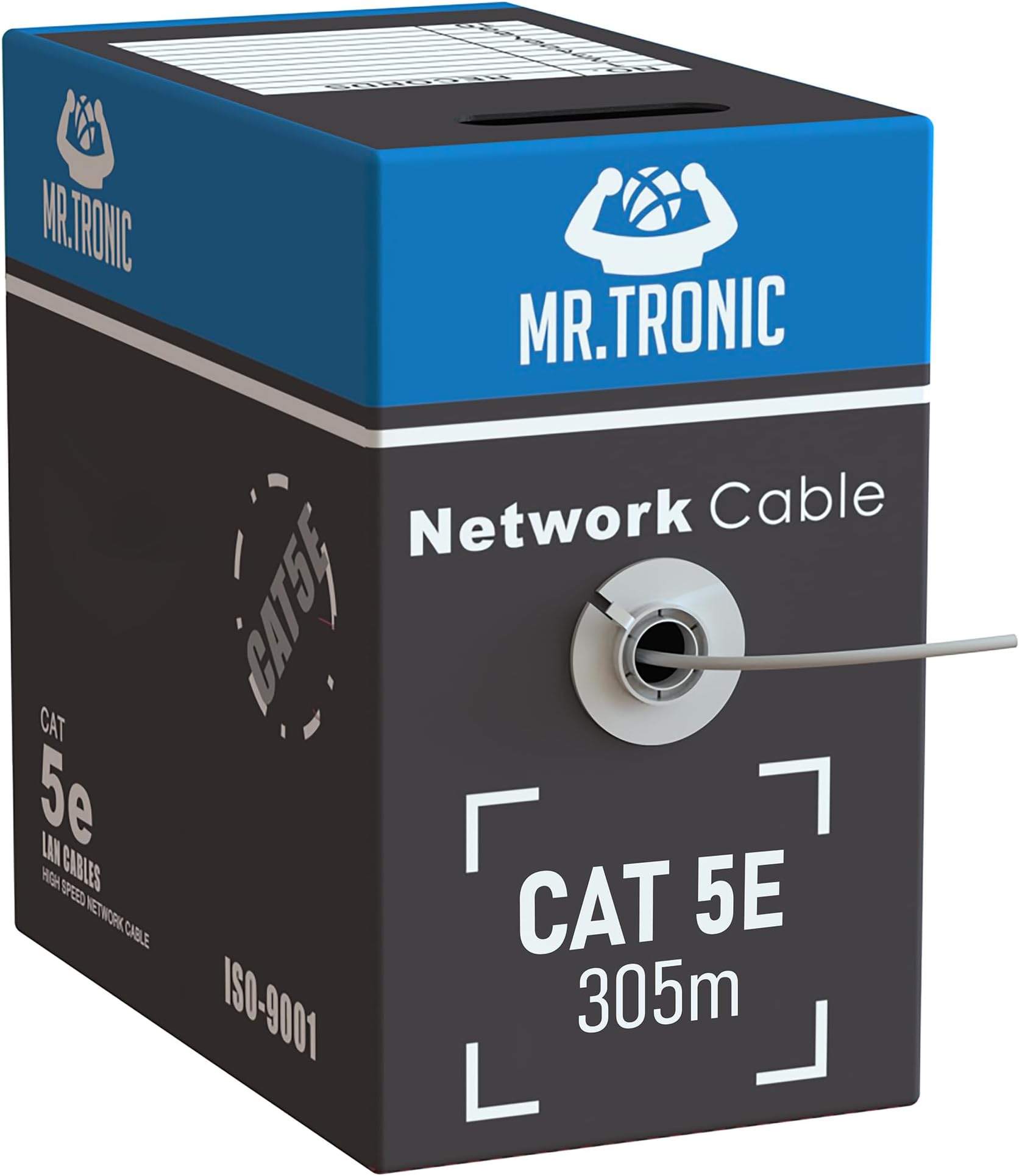 Mr. Tronic Cavo Ethernet Cat 5E da 50m Bulk Cabel, Cavo di Rete LAN Cat ...
