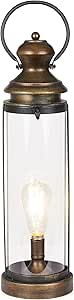 Amazon.com: Alpine Corporation ILT102HH-L-GD Gold Metal & Glass Lantern ...