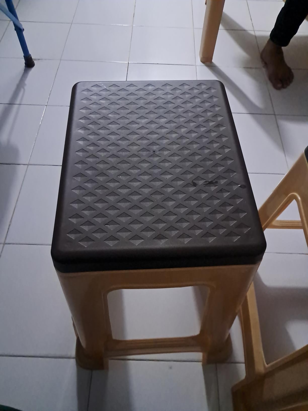 PETALS Mega Plush Stools, Combo of Plastic Seating Stool for Home ...