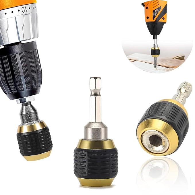 Bennort Self-Locking Drill Bit Holder Quick Release 1/4in Hex Shank ...