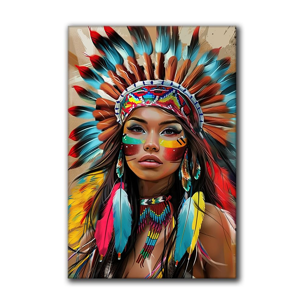 Obra De Arte Con Plumas Nativas