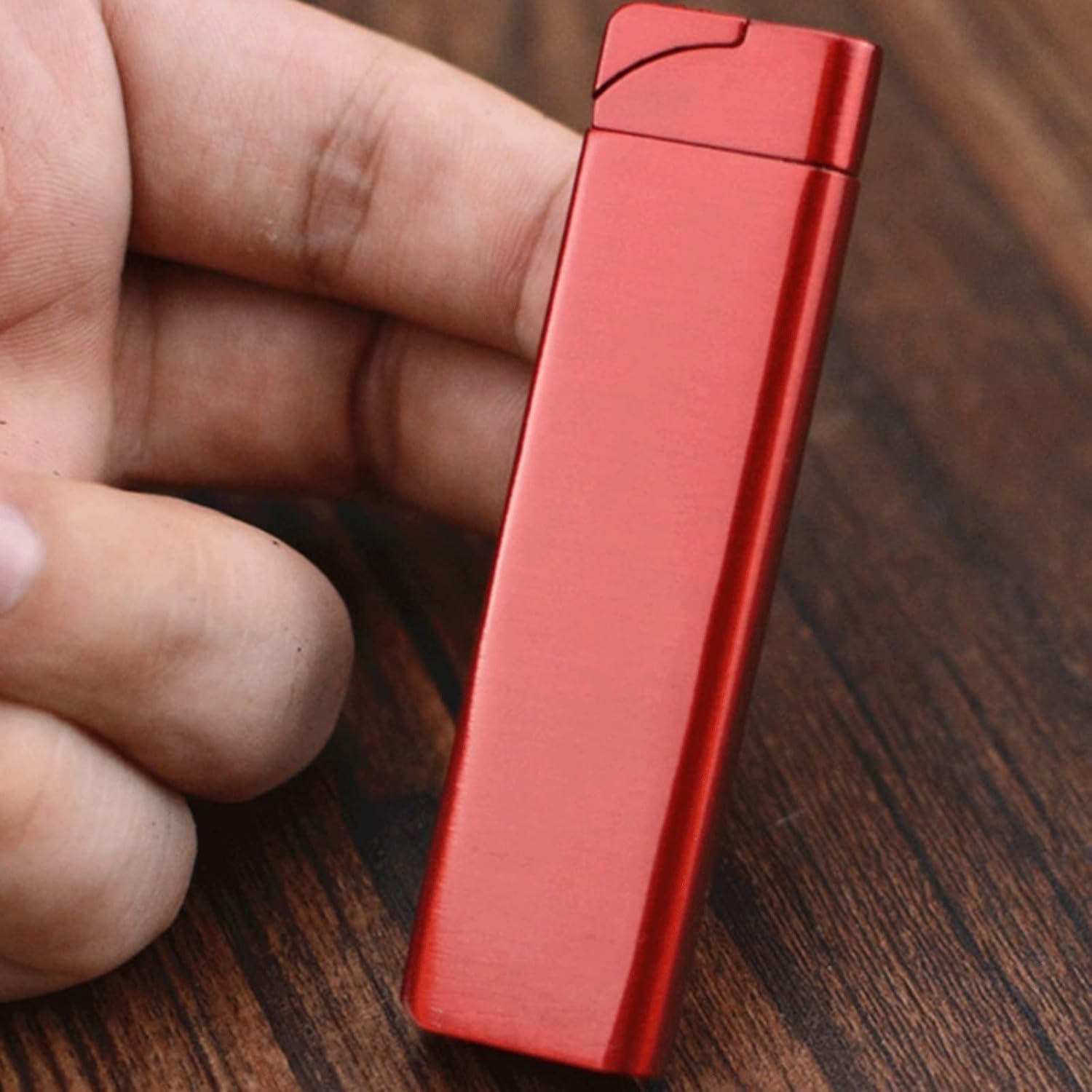 Metal Lighter, Slim Refillable Butane Lighter Windproof Metal ...