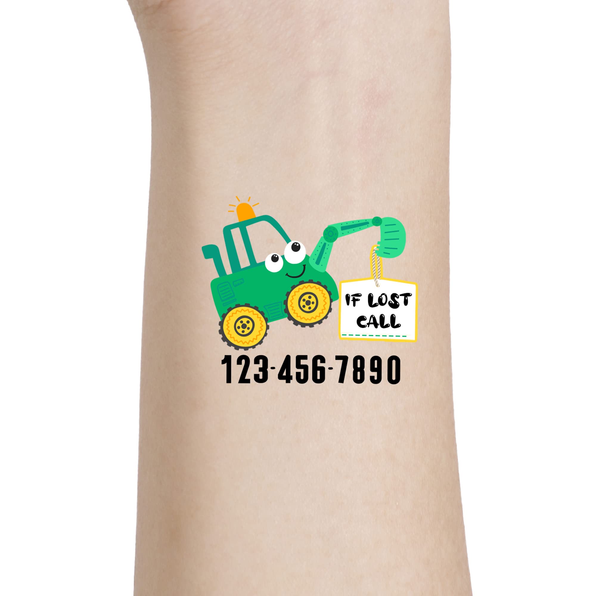Amazon.com : Custom Tattoos for Children,Emergency Contact for Kids ...