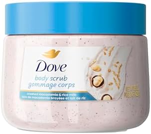 Amazon.com : Dove White Peaches & Crushed Rice Body Scrub Exfoliates ...
