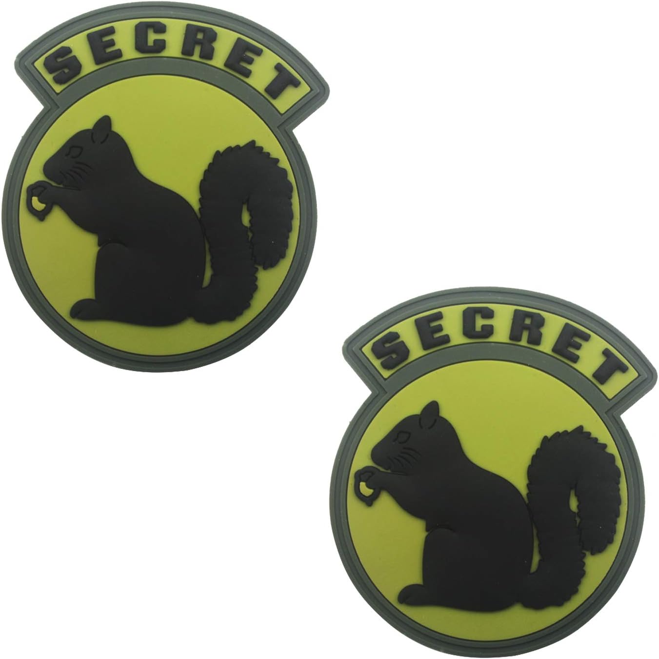 Amazon.com: Secret Squirrel Morale PVC Patch 3.15 x 2.64 inch 2PCS : Clothing, Shoes & Jewelry