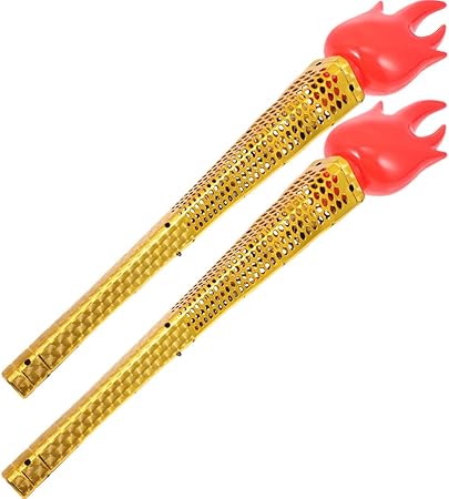 Amazon.com: ibasenice Glowing Torches Toy 2Pcs Fake Torch Toy Plastic ...