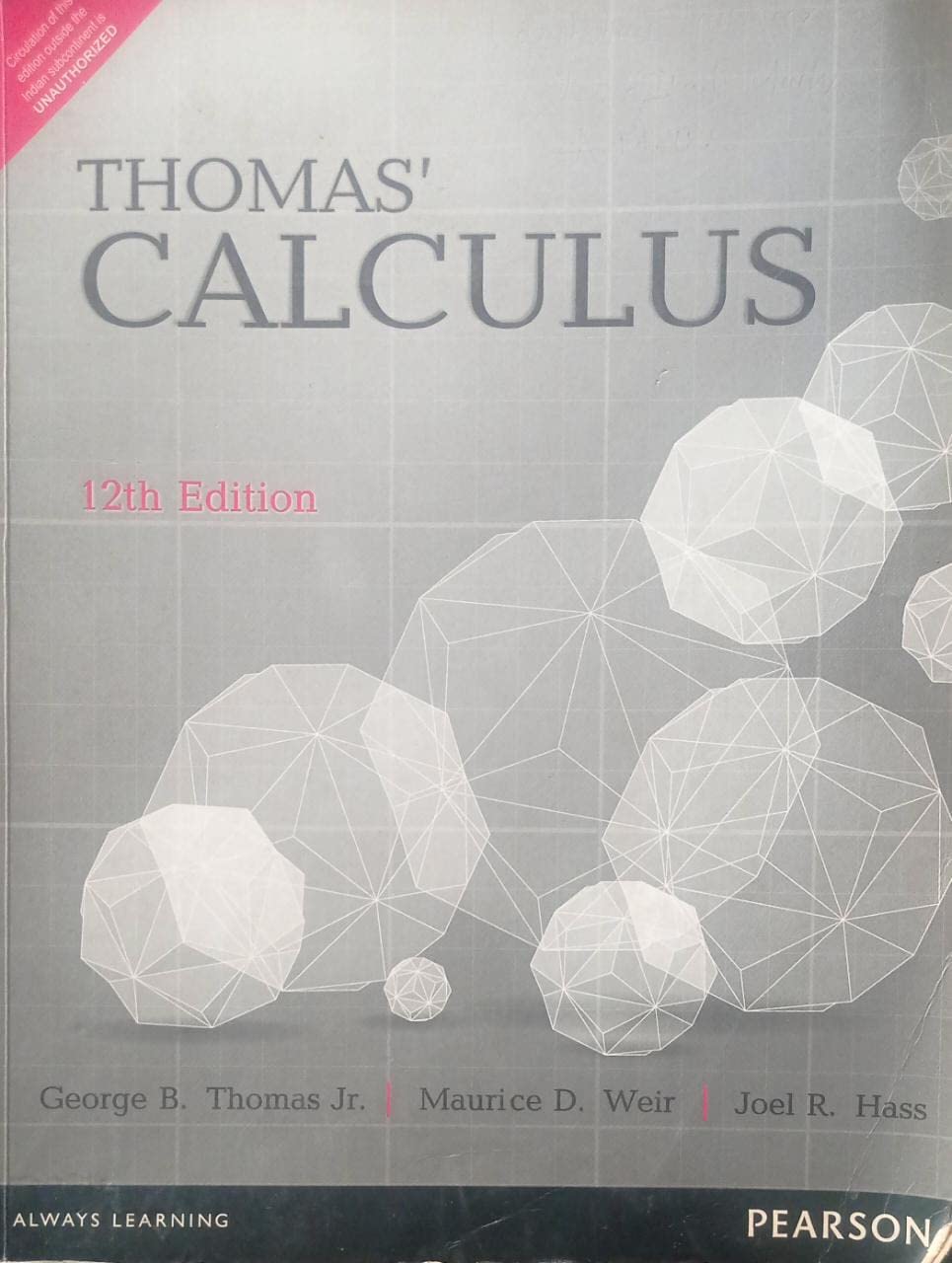 Amazon.in: Buy Thomas Calculus 12th Edition By George B. Thomas Jr. | NVBH ++ Second Hand & Used ...