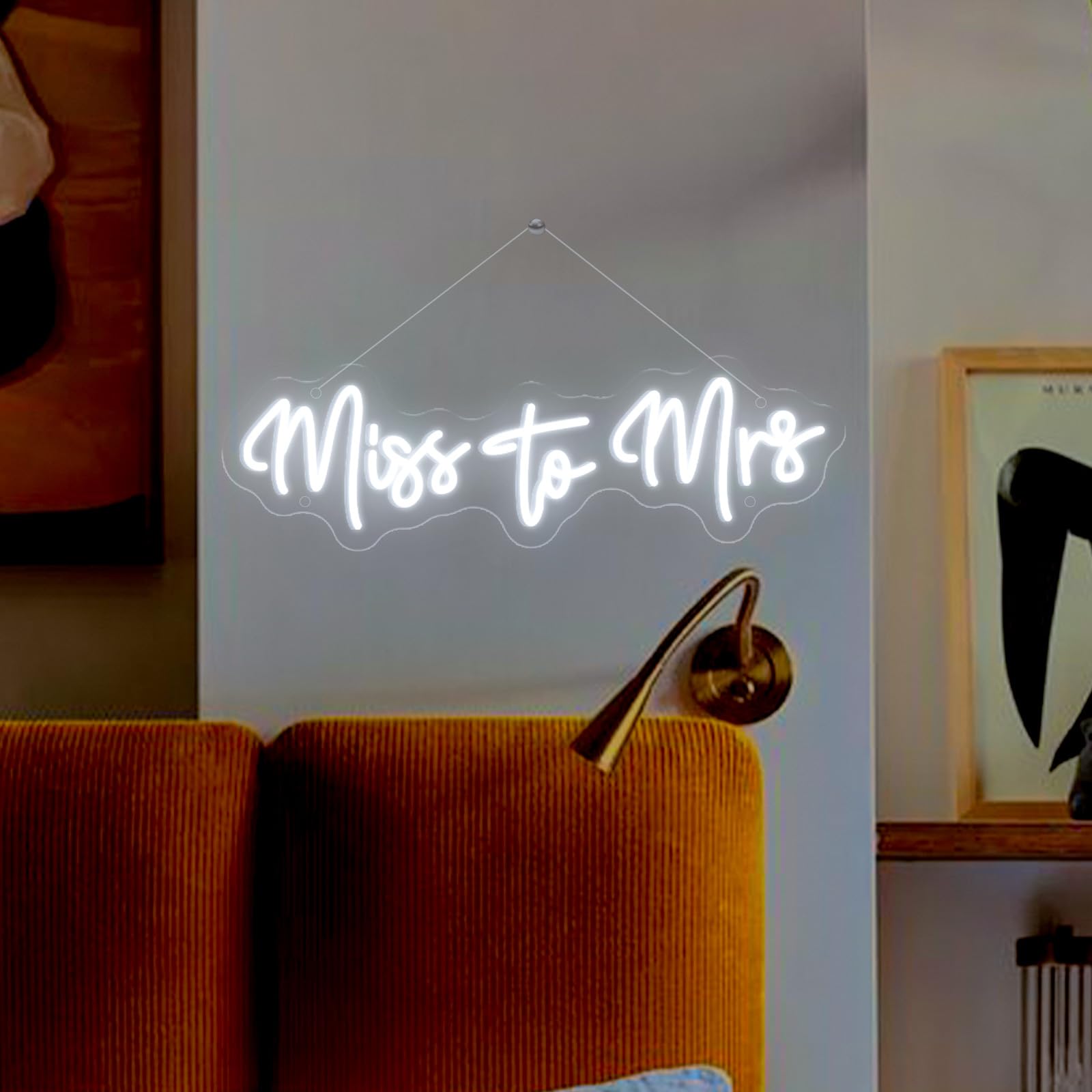 Miss to Mrs Neon Signs for Wedding Decor, Large LED Neon Sign for ...