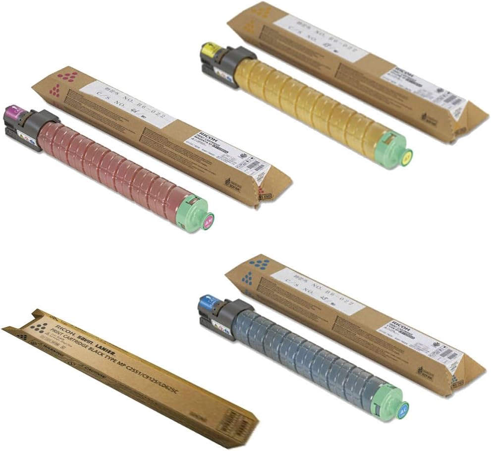 Amazon.com: RICOH 841849, 841852, 841851, 841850 Standard Yield Toner ...