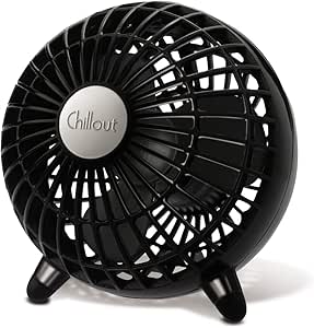 Amazon.com: Chillout USB/AC Adapter Personal Fan, Black, 6"Diameter, 1 ...