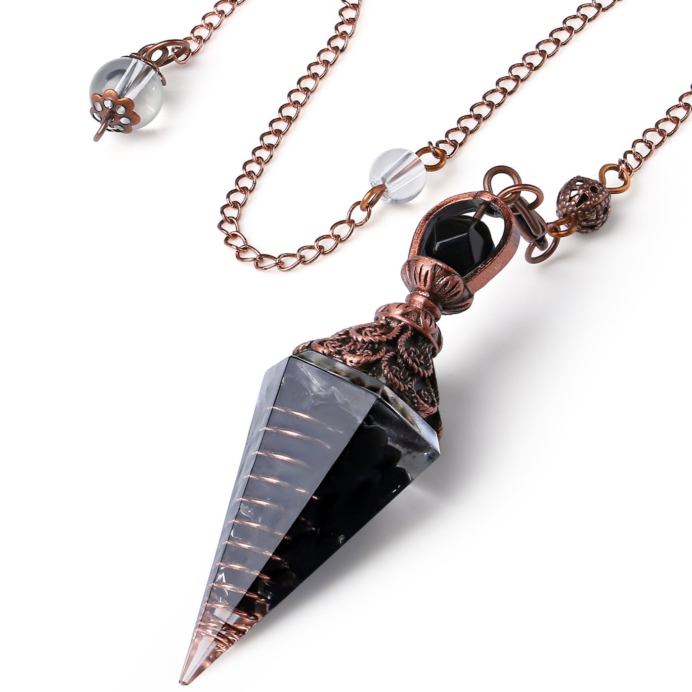 Amazon.com: DUQGUHO Crystal Pendulums Black Obsidian Healing Crystal ...