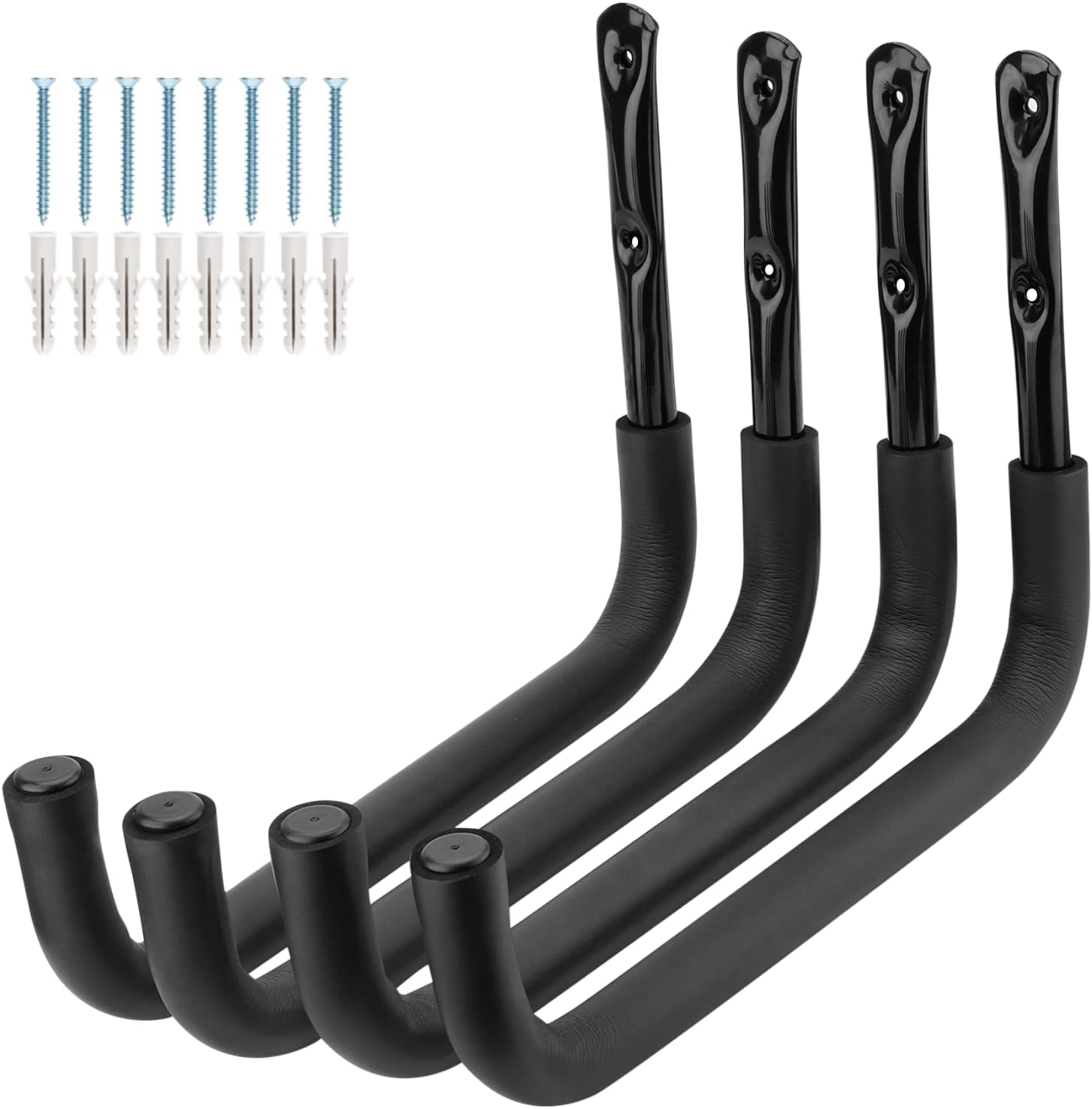 2 x 250mm Extra Large Storage Wall Hooks 40kg Galvanised Steel, Ladders ...