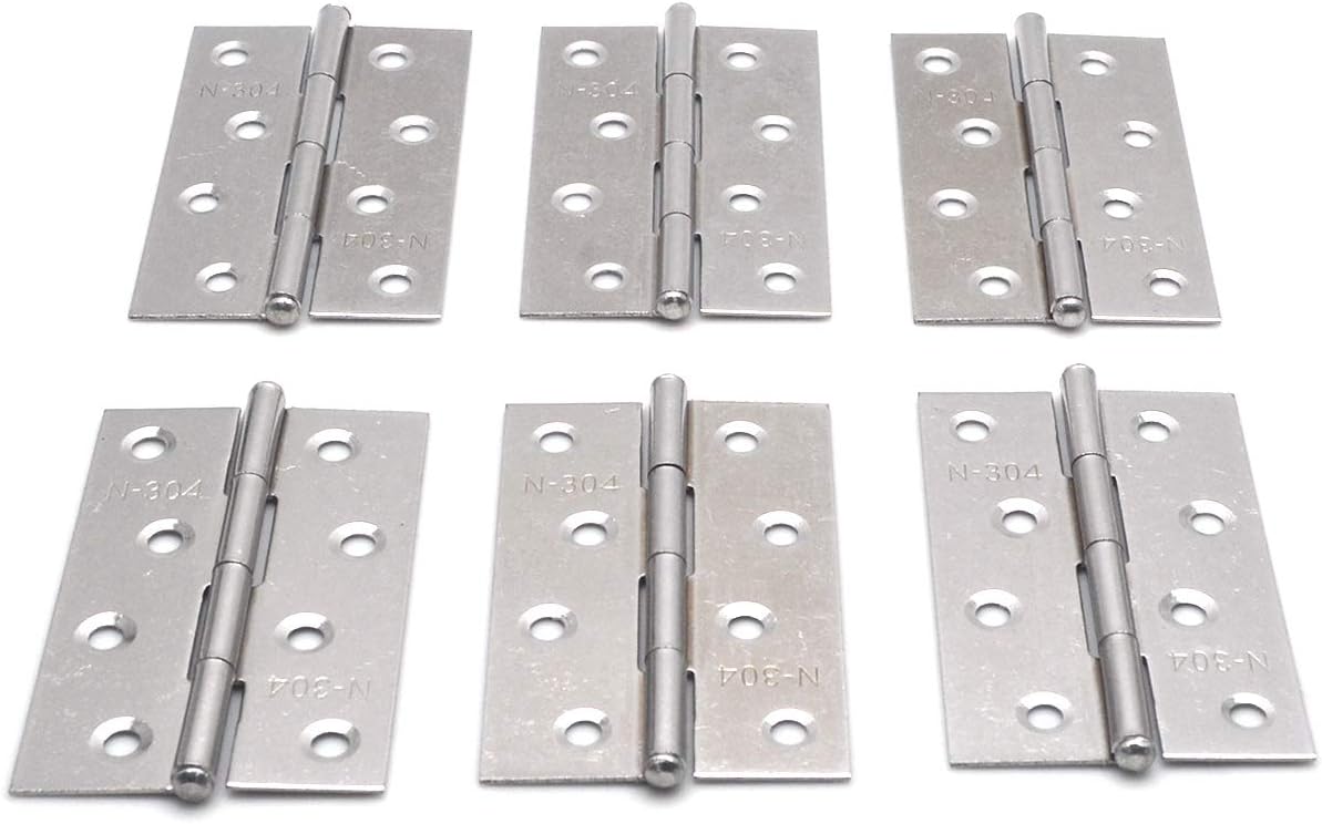 Mcredy Hinge Silver Stainless Steel Door Hinges Cabinet Door Hinges ...