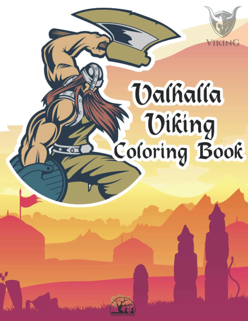 Valhalla Viking Coloring Book Nordic Warriors And Medieval Mythology ...