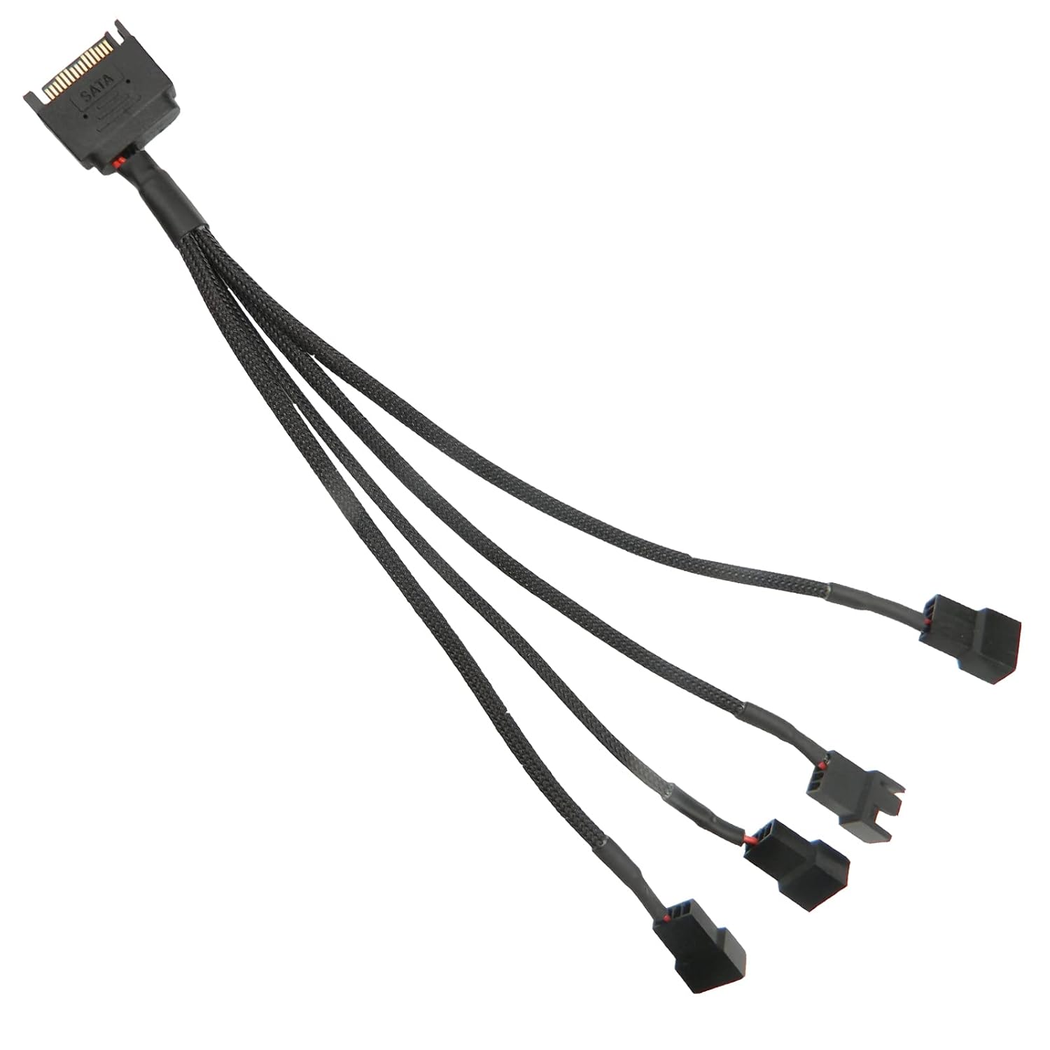 4 Pin PWM Fan Splitter Cable, Black Sleeved Case Fan Australia | Ubuy
