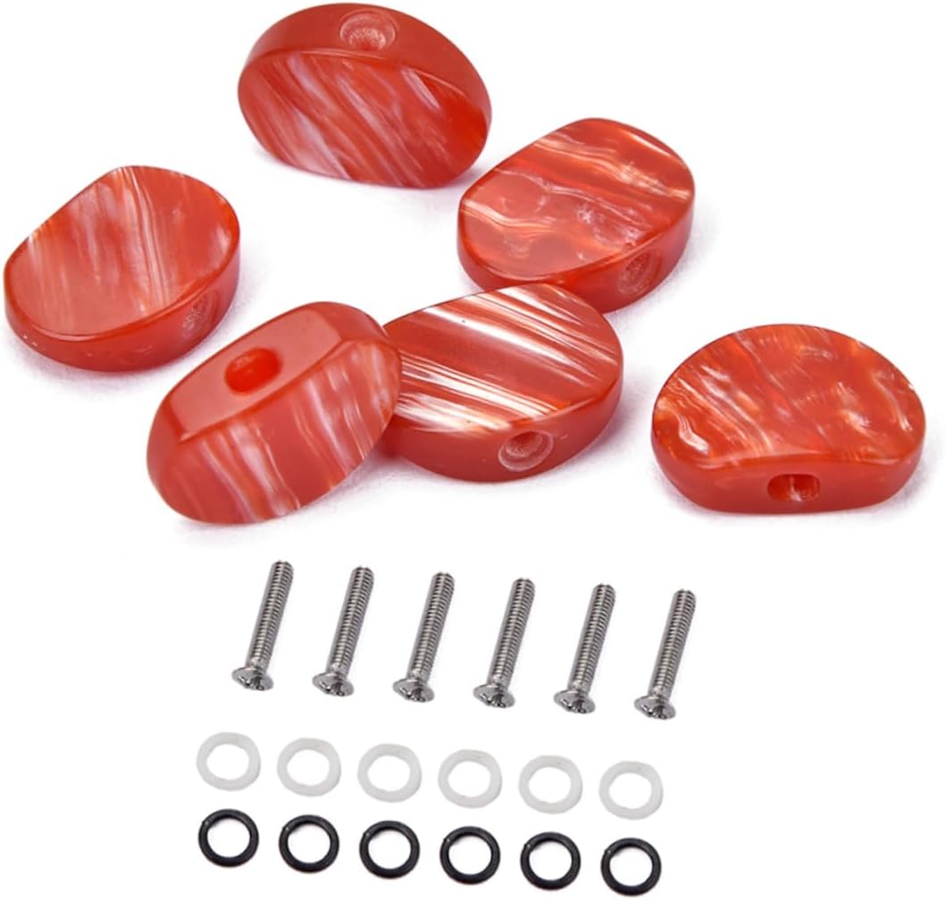 Amazon.com: WHAMVOX 6 Pcs Tuning Pegs with Acrylic Buttons Replacement ...