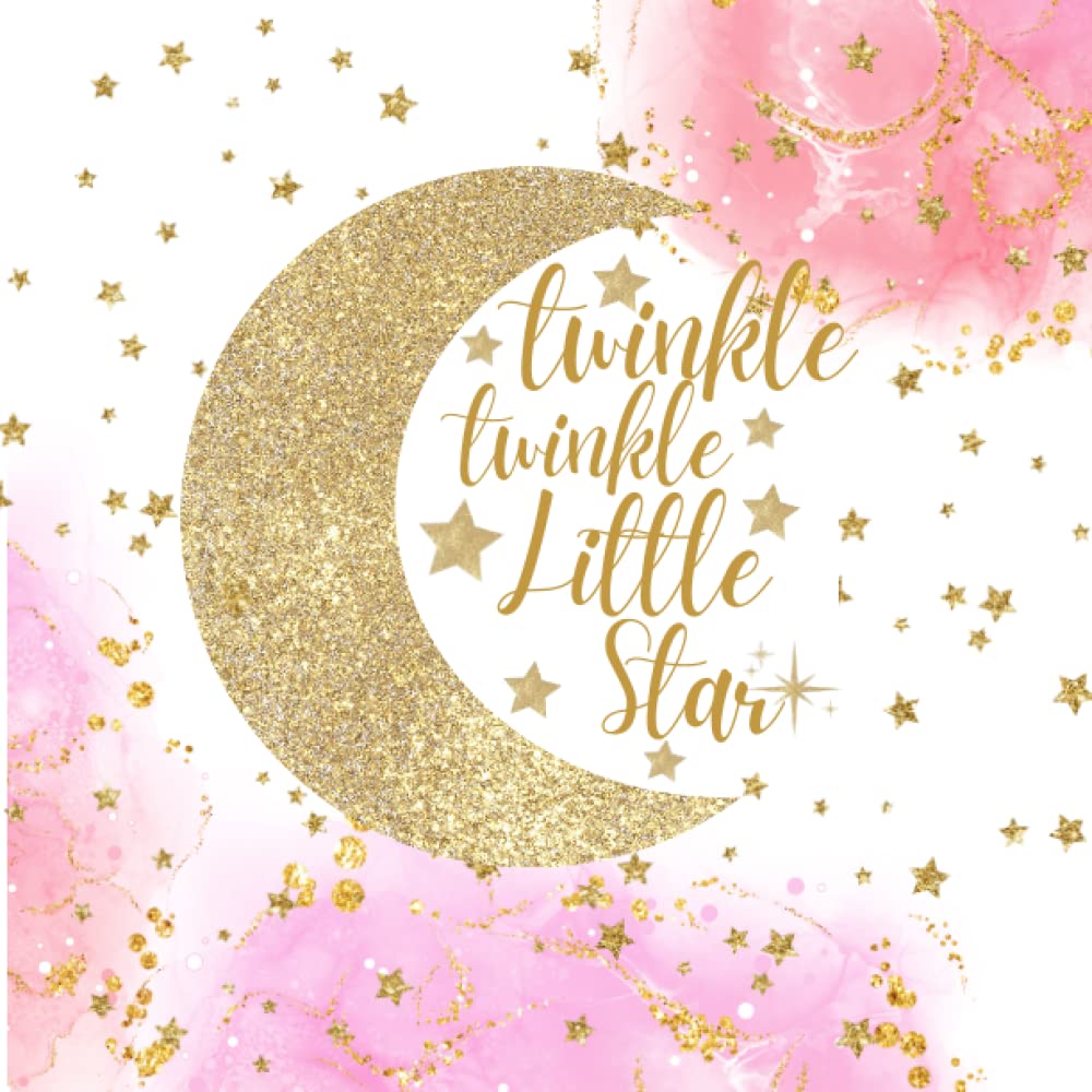 Twinkle Twinkle Little Star: Pink Baby Shower Guest Book Moon and Stars ...
