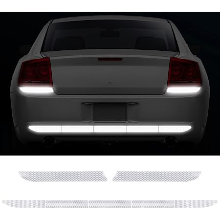 Amazon.com: 7 Pcs Auto Strong Reflective Stickers Includes Car Bumper ...