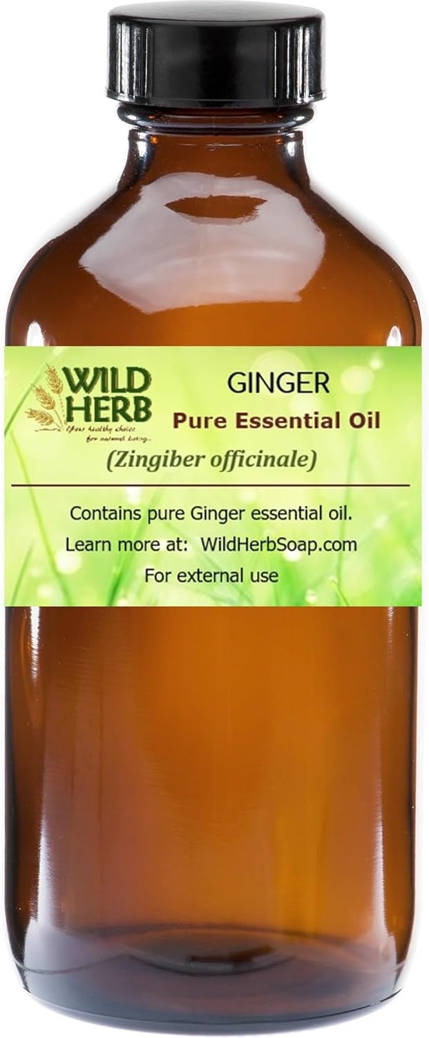 Amazon.com: Wild Herb Ginger Pure Essential Oil (4 OZ) : Health & Household