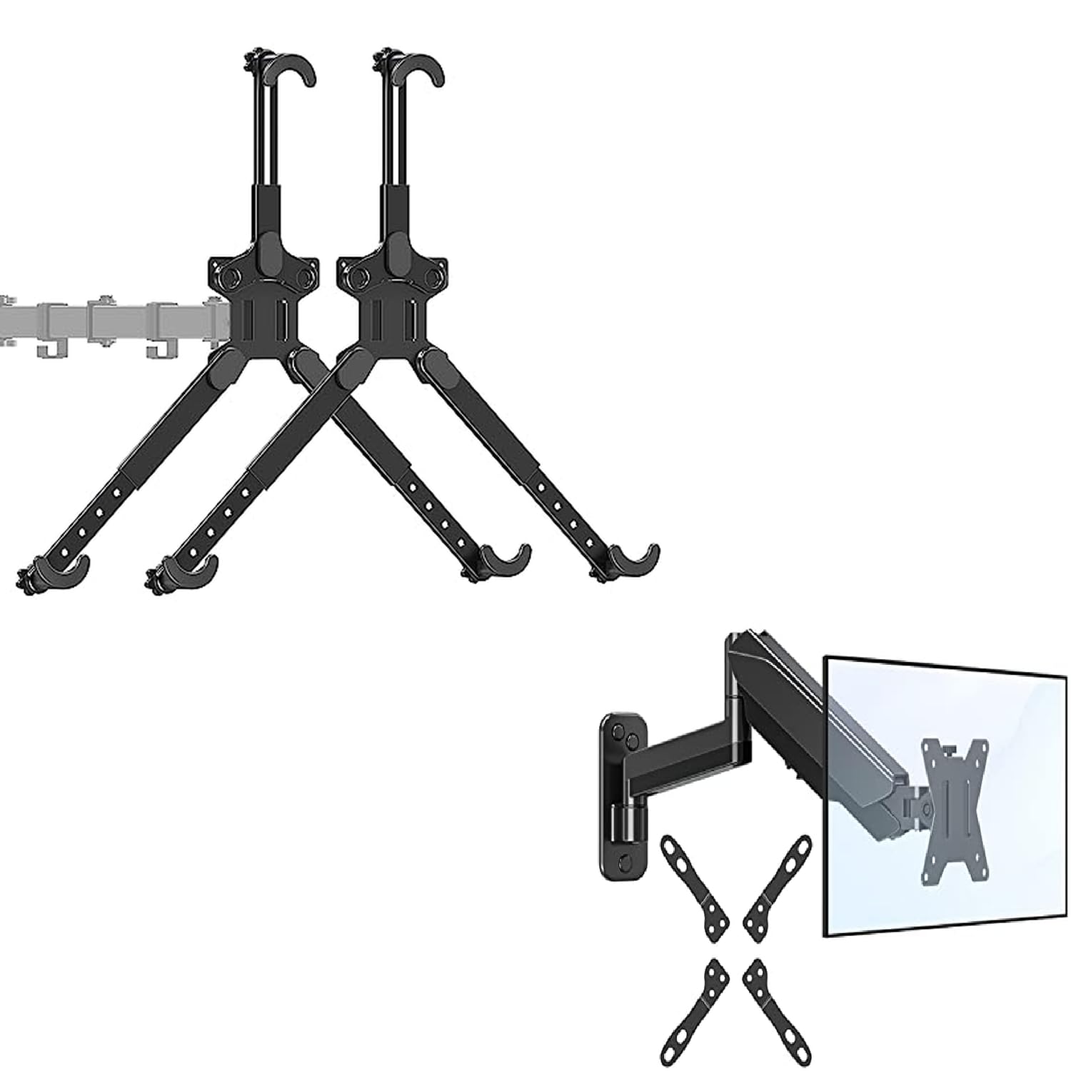 Amazon.com: MOUNTUP Dual VESA Mount Adapter Kits Bundle with Single ...