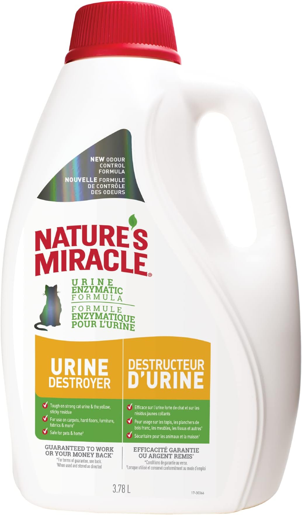 Nature's Miracle Urine Destroyer Just for Cats, Pet Urine Enzyme ...