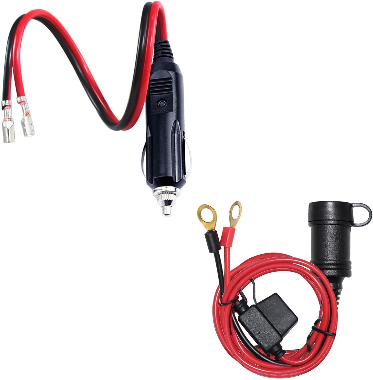 Amazon.com: 12Volt Replacement Cigarette Lighter Male Plug with Leads ...