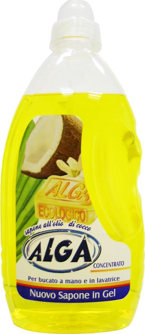 Alga sapone in gel x bucato a mano e lavatrice ecolog. 1000 ml : Amazon ...