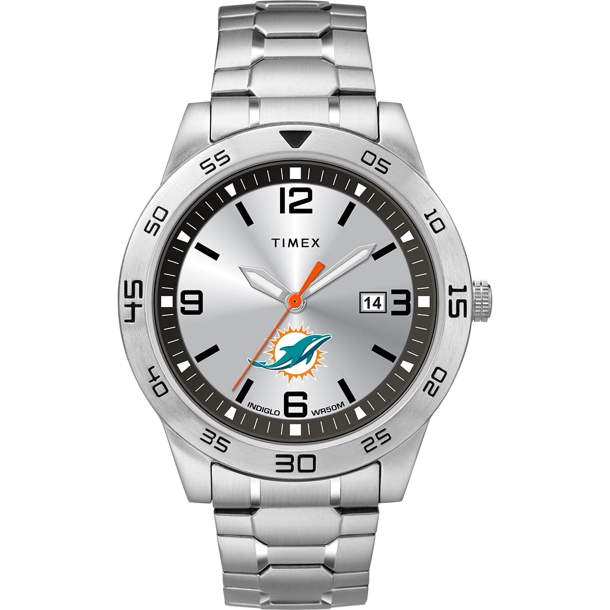 Amazon.com: Timex Tribute Men's NFL Citation 42mm Watch – Miami ...