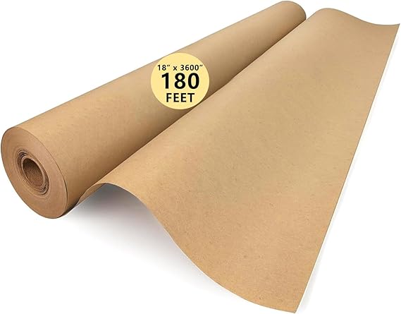 Amazon.com: 18"x3600" (300') Brown Craft Paper Roll, Gift Wrap Bulletin ...