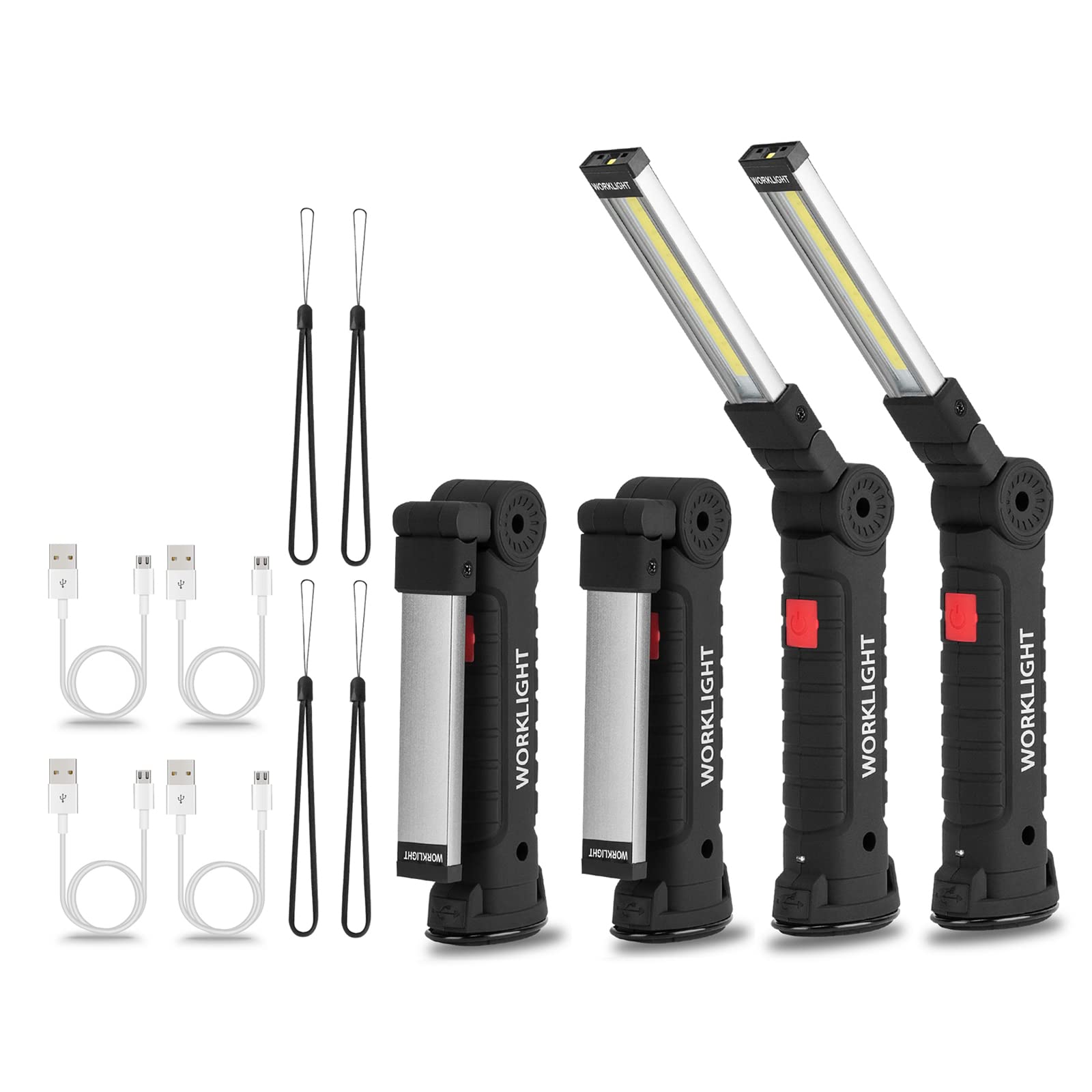 LED Rechargeable Flashlights Work Lights,Vagocom COB Worklight Cordless ...