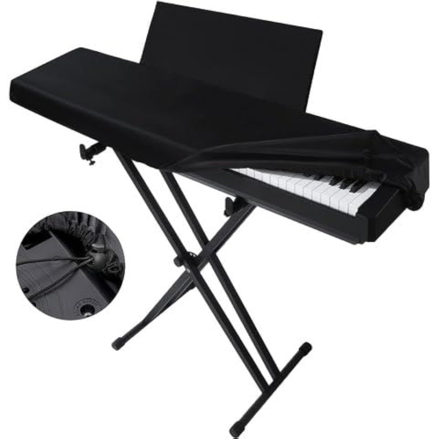 Electric Piano Keyboard Dust Cover, Water Proof Stretchy Electric Piano ...