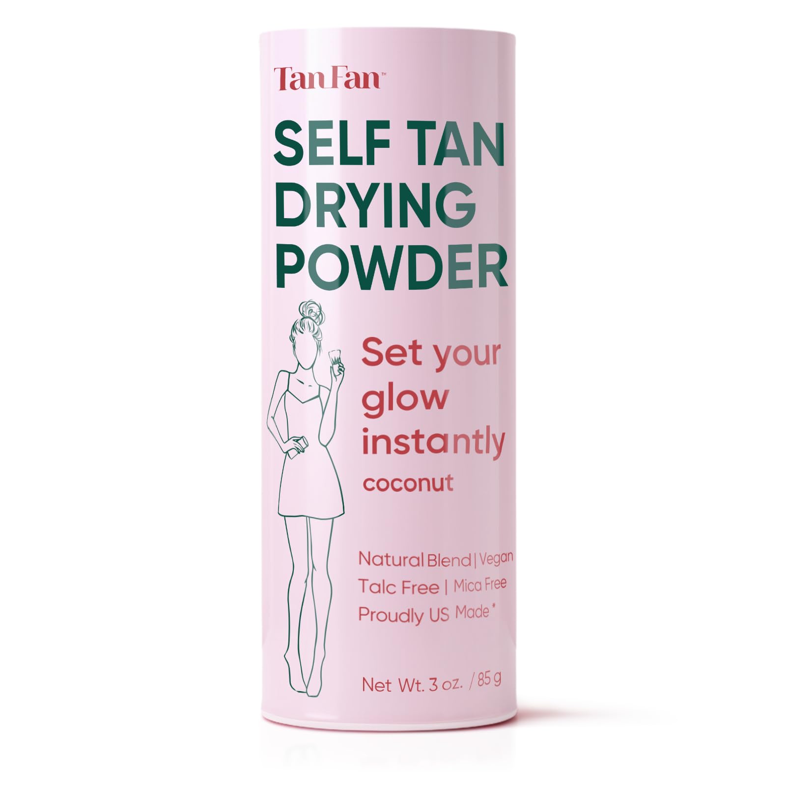 Amazon.com : Tan Fan Self Tan Drying Powder - Stops Sticky Feeling ...