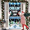 Amazon.com: Winter Door Cover Decoration Chillin with My Snowmies ...