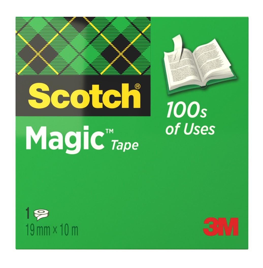Scotch Magic Tape, 1 Roll , 19 mm x 10 m - General Purpose Sticky Tape ...