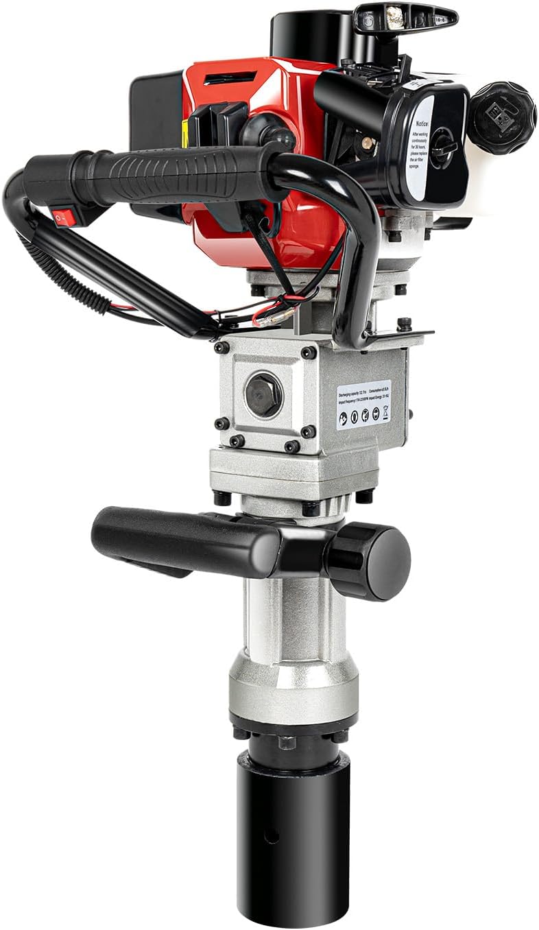 Amazon.com: Pile Driver T Post Driver Gas Powered Push Pile Driver, 2 ...