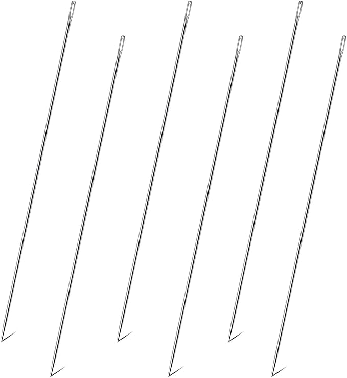 Amazon.com: 6 Pieces 10 Inch Upholstery Needles Long Straight Hand ...