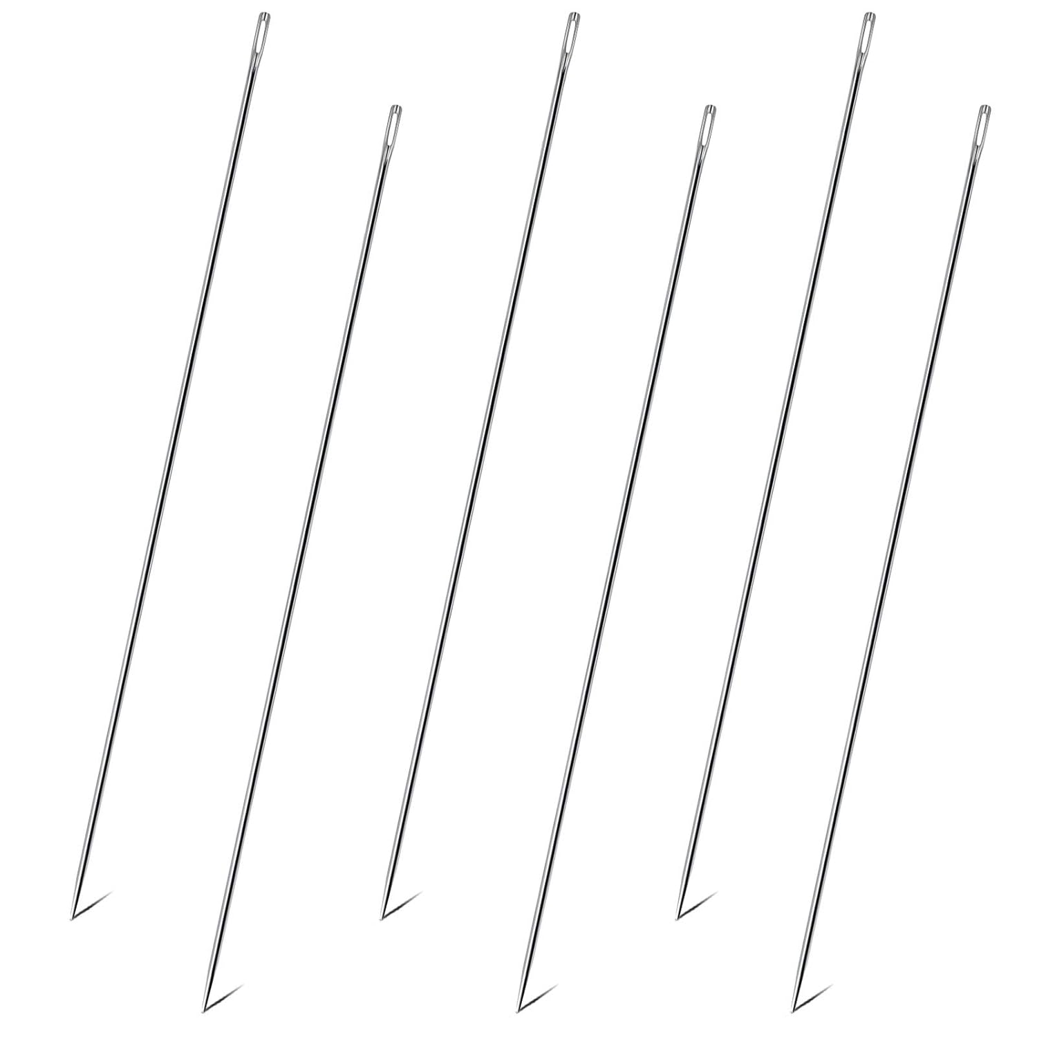6 Pieces 12 Inch 10 Inch Upholstery Needles Long Straight Hand Sewing ...