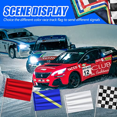 Moukeren Set of 7 Race Track Flag 25 x 30 inch Polyester - Want It All