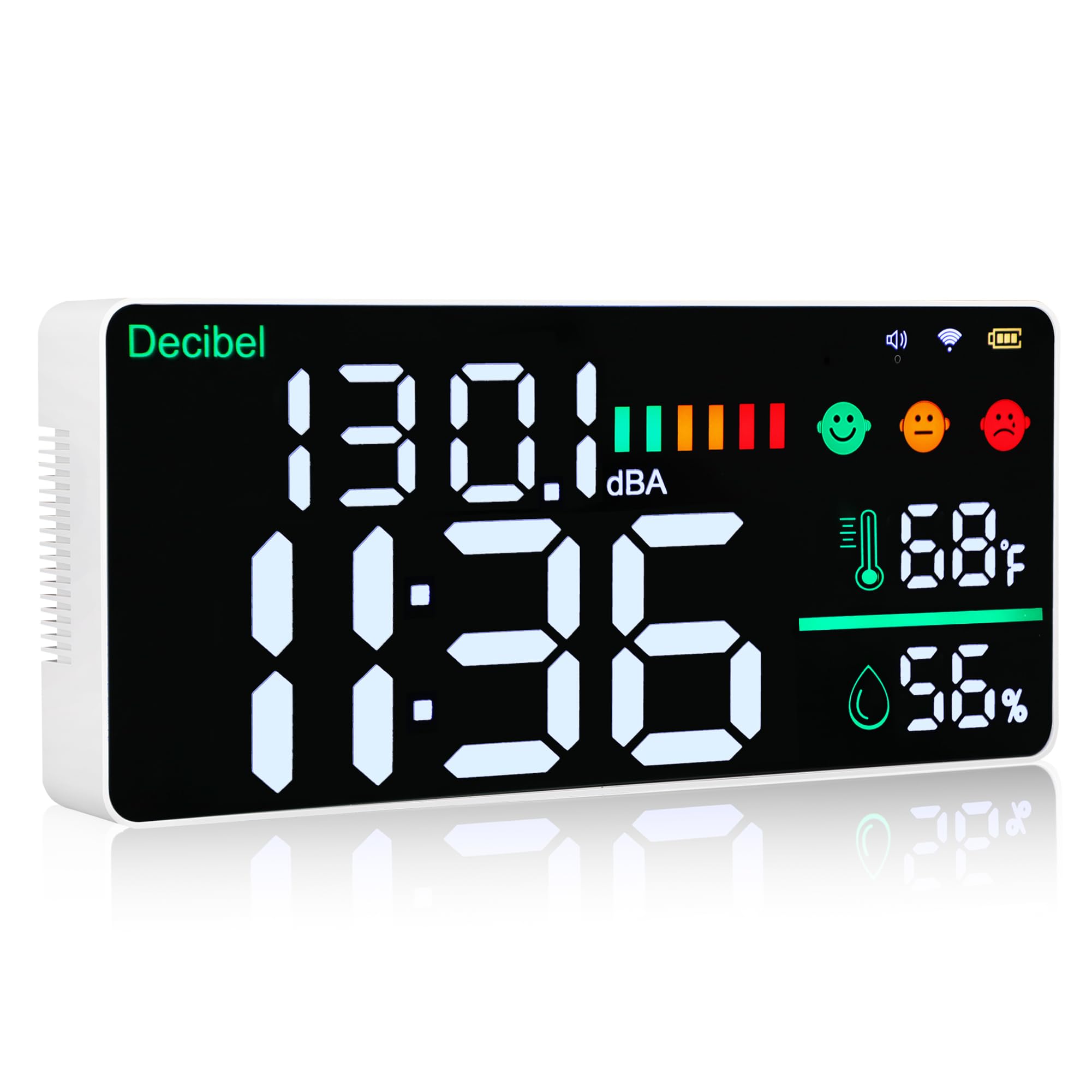 Snapklik.com : Decibel Meter Wall Mounted Hanging And Desktop Sound ...