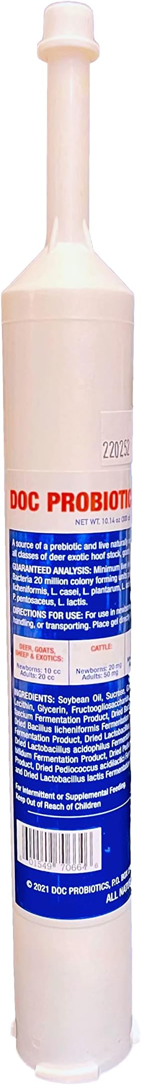 Amazon.com : DOC PROBIOTIC Paste 300 CC Tube w/Live Micro Encapsulated ...