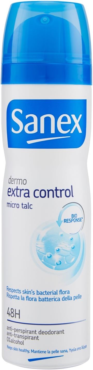 Sanex 150ml Dermo Extra Control Anti-Perspirant Deodorant with Micro Talc : Amazon.co.uk: Beauty