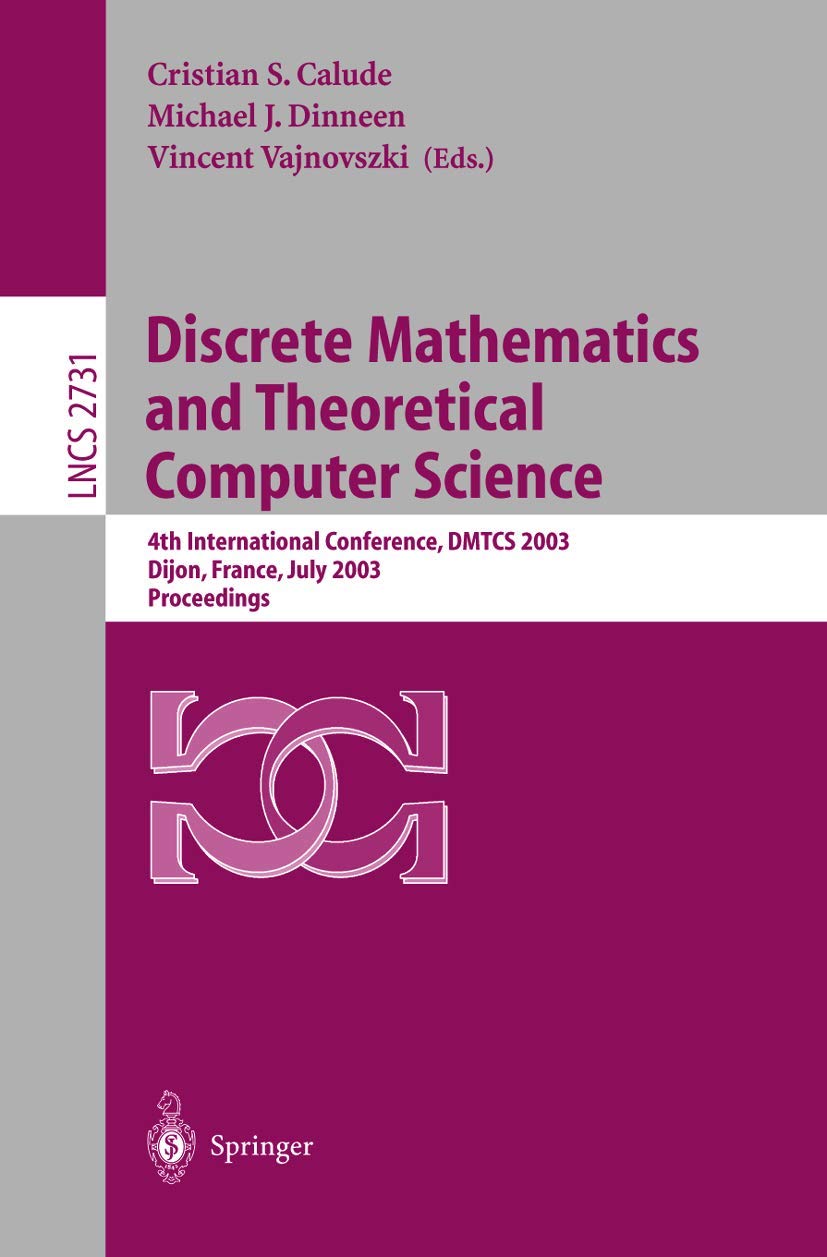 Discrete Mathematics and Theoretical Computer Science: 4th ...