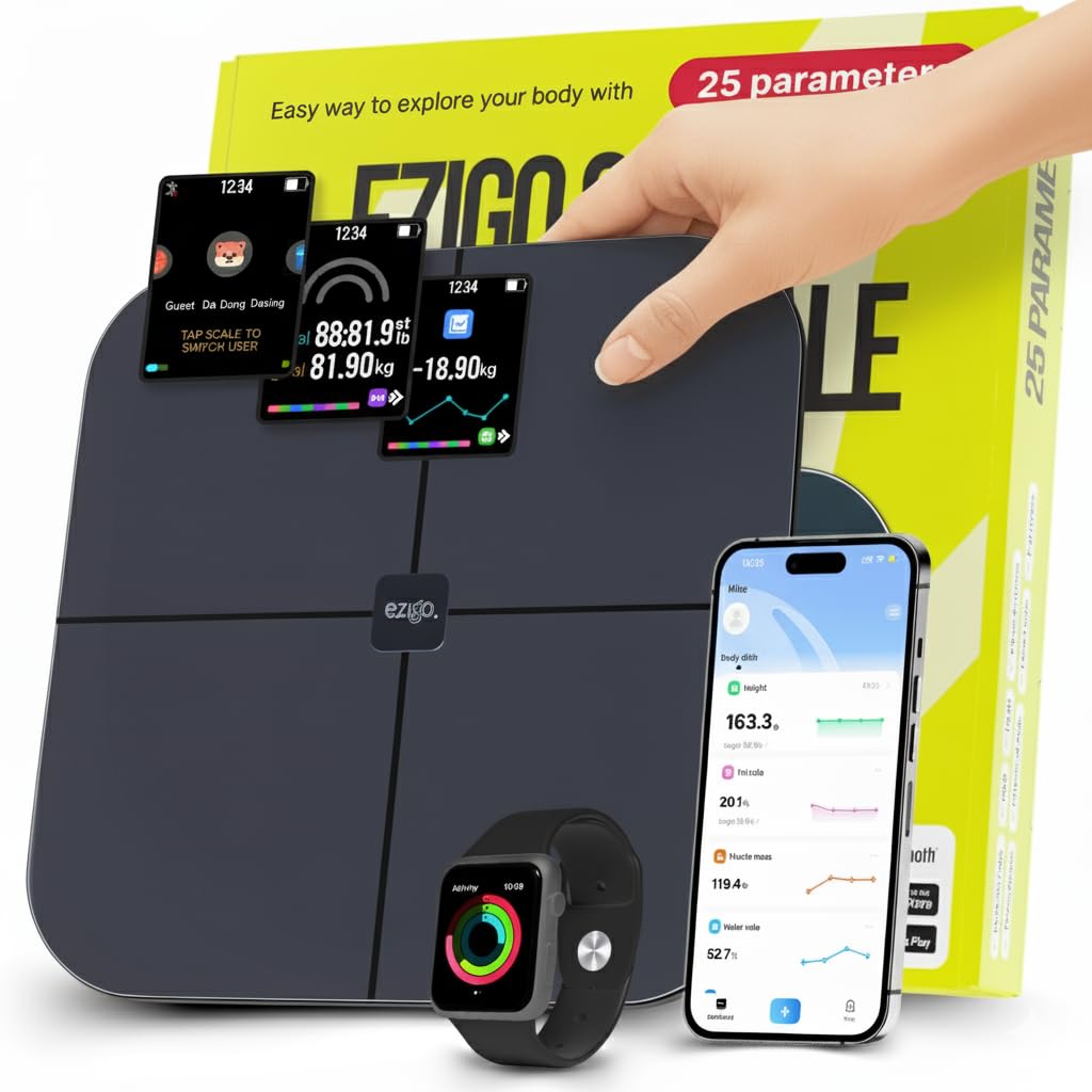 Snapklik.com : Professional 25 Metrics Smart Scale For Body Weight