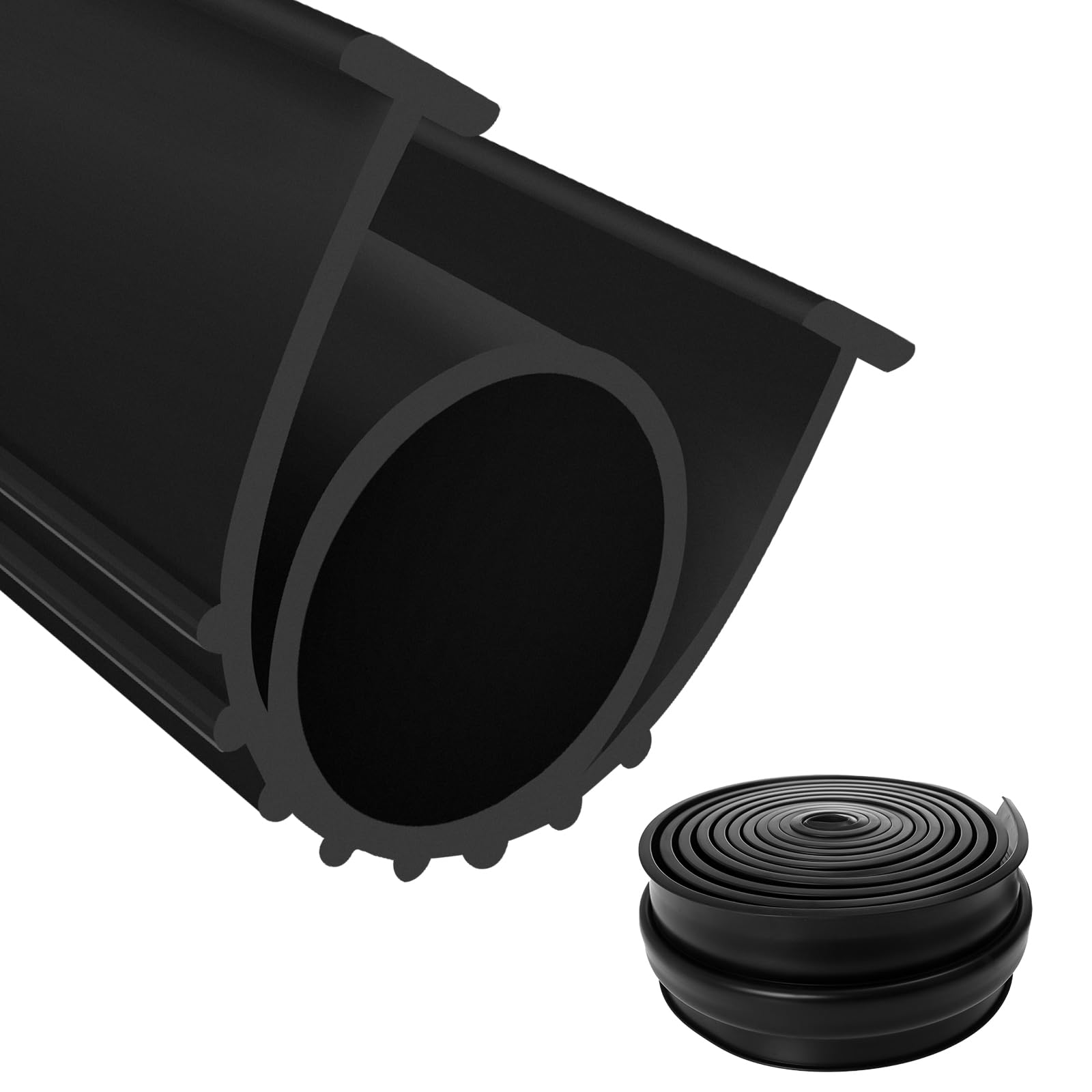 DUPDMKIN Garage Door Seals Bottom Rubber 16 Feet Garage Door Threshold ...