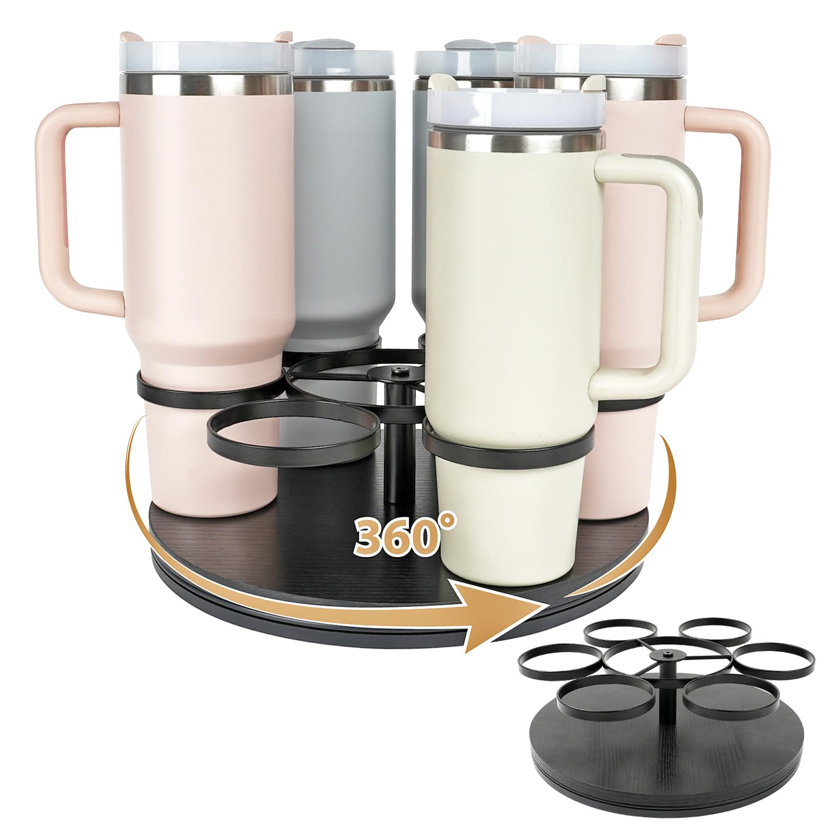 Snapklik.com : Water Bottle Organizer For Stanley 20/30/40oz, Rotating ...