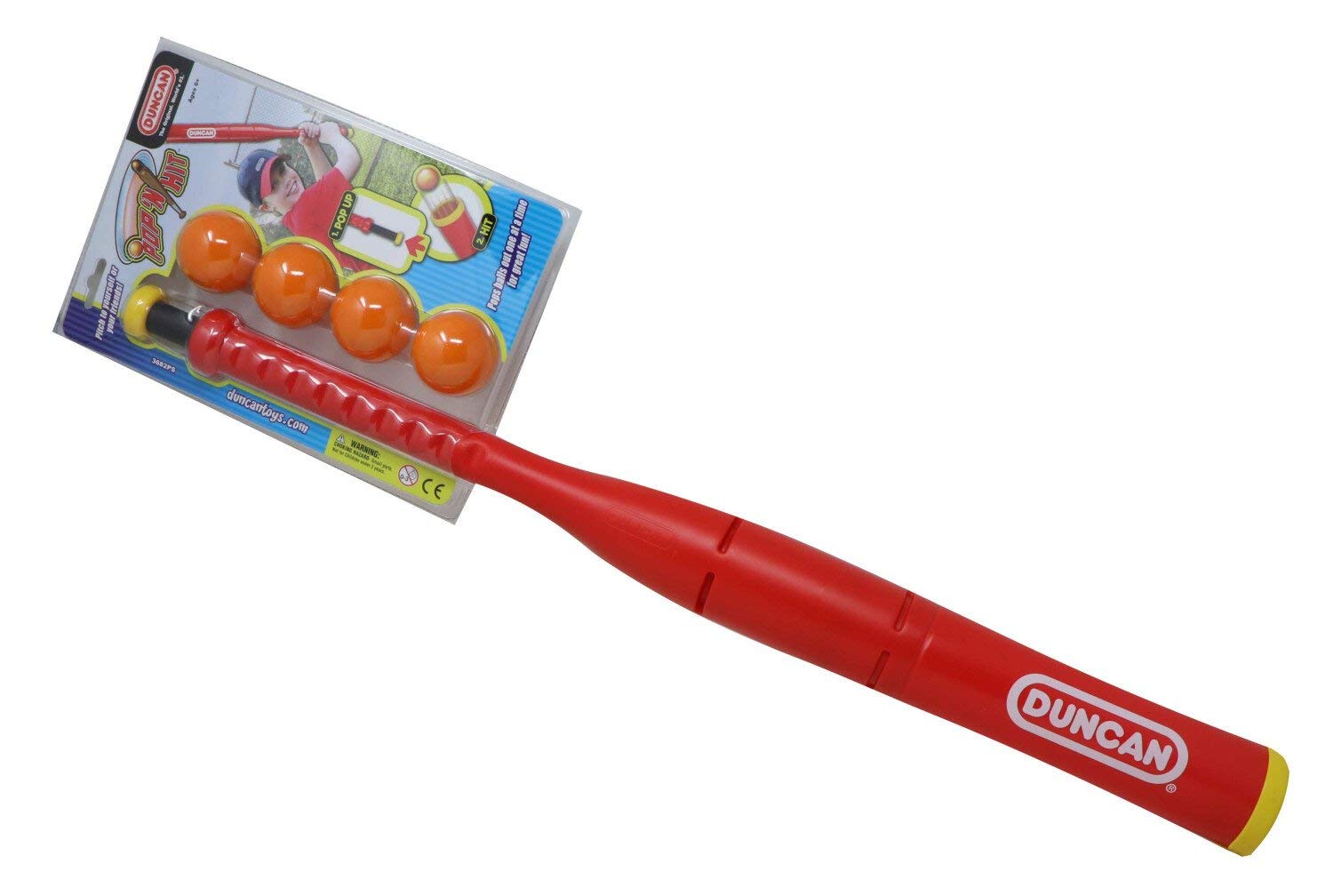 Snapklik.com : Duncan Toys Pop N Hit Practice Bat Self-Pitching Ball ...